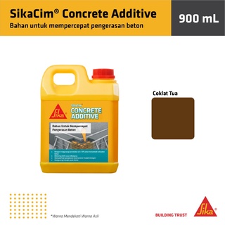 Jual Sikacim Concrete Additive Obat Cor Beton Cairan Pengeras Beton 900 ML | Shopee Indonesia
