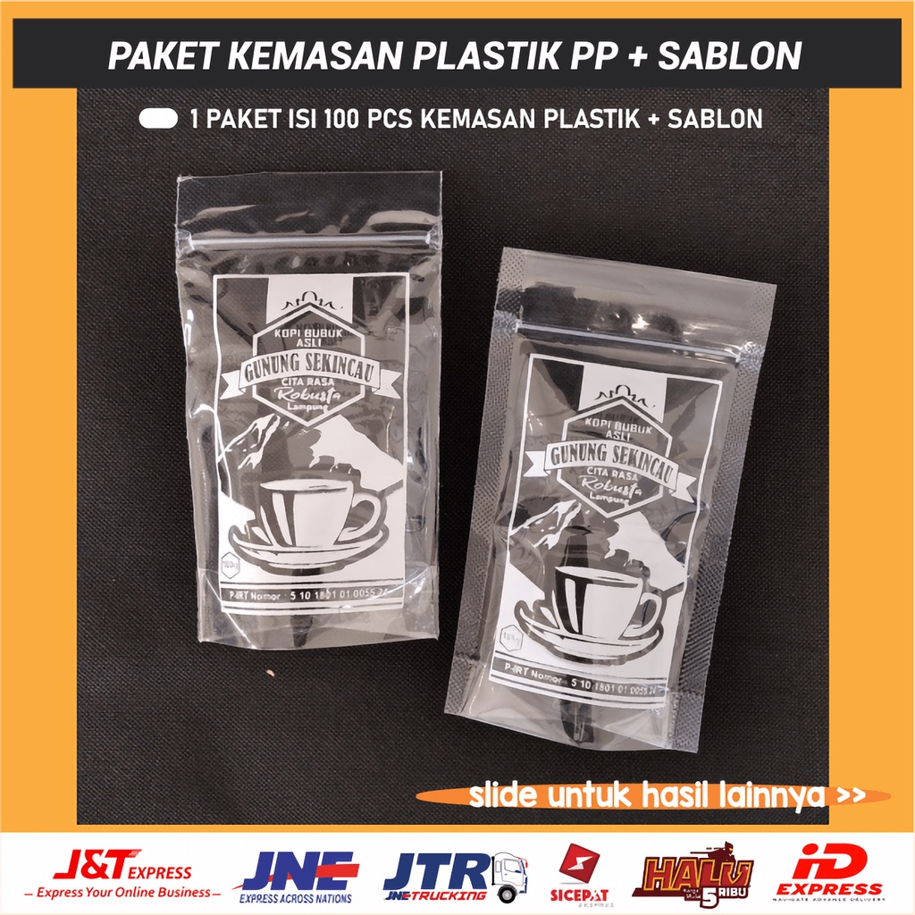 Jual PAKET KEMASAN STANDING POUCH PLASTIK + SABLON MERK CUSTOM DESAIN ...