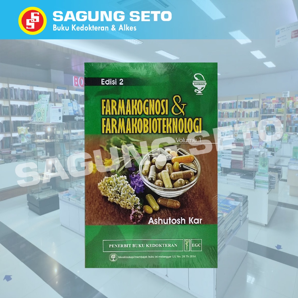 Jual BUKU FARMAKOGNOSI & FARMAKOBIOTEKNOLOGI VOL.1 E-2-ASHUTOSH/ FARMASI | Shopee Indonesia