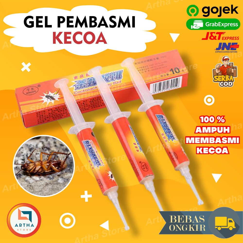 Jual Gel Racun Pembasmi Kecoa Obat Anti Kecoa Roach Bait Insecticide ...