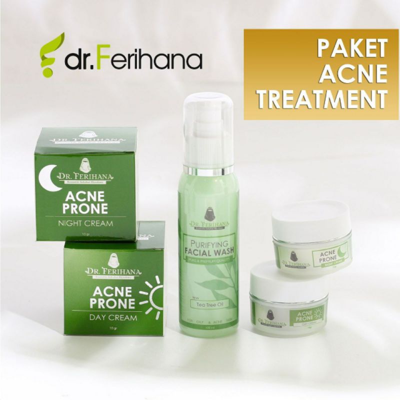 Jual DR.FERIHANA PAKET EKONOMIS ACNE PRONE (FACIAL WASH 100ML) | Shopee Indonesia