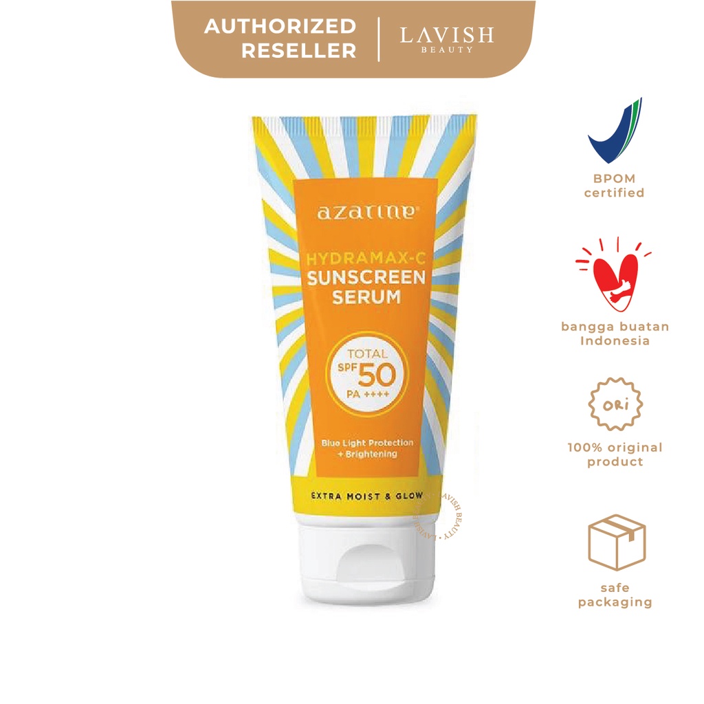 Jual AZARINE Hydramax-C Sunscreen Serum SPF 50 PA++++ (40ml) | Shopee Indonesia