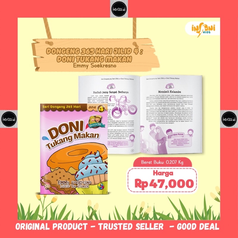 Jual Dongeng 365 Hari Jilid 4 : Doni Tukang Makan - Gema Insani buku ... Jual Dongeng 365 Hari Jilid 4 : Doni Tukang Makan - Gema Insani buku ...