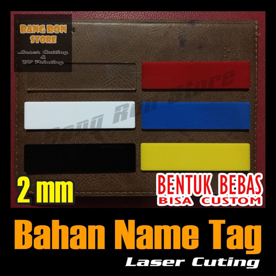 Jual Name Tag - Bahan Papan Nama Akrilik Laser Cutting Acrilyc - Aneka ...