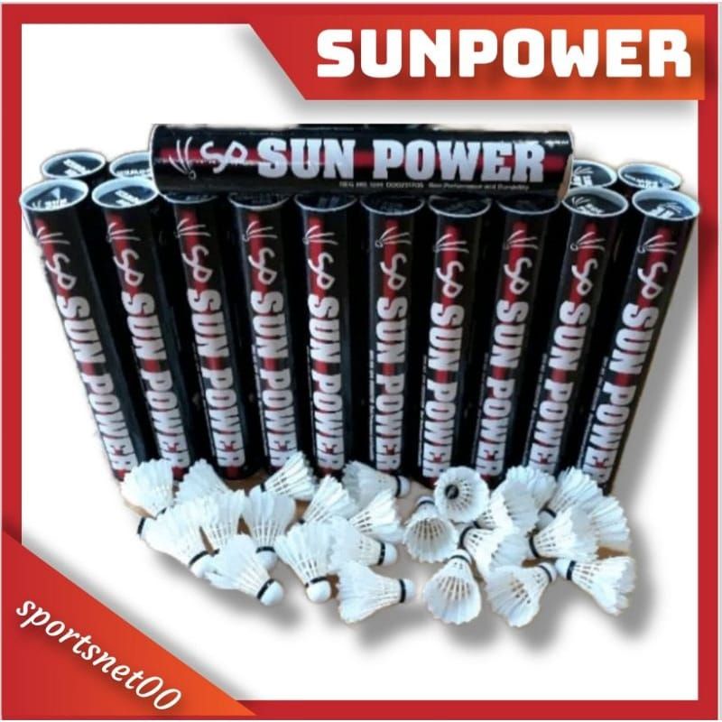 Jual Shuttlecock / Bola Raket Sunpower isi 12 ORIGINAL | Shopee Indonesia