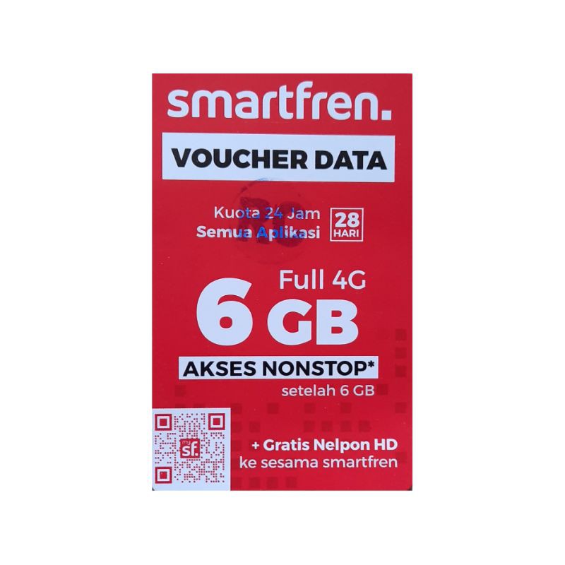 Jual Voucher Smartfren NonStop 6GB (Kirim Fisik) | Shopee Indonesia