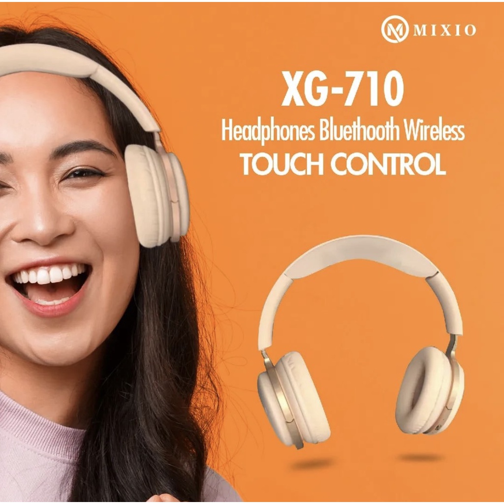 Jual MIXIO - XG-710 Headphones Bluetooth Wireless TOUCH CONTROL ...
