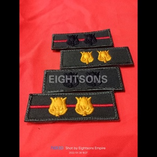 Jual Pangkat Topi Pet PDL PDH Perwira Menengah Bordir Velcro Kretekan ...