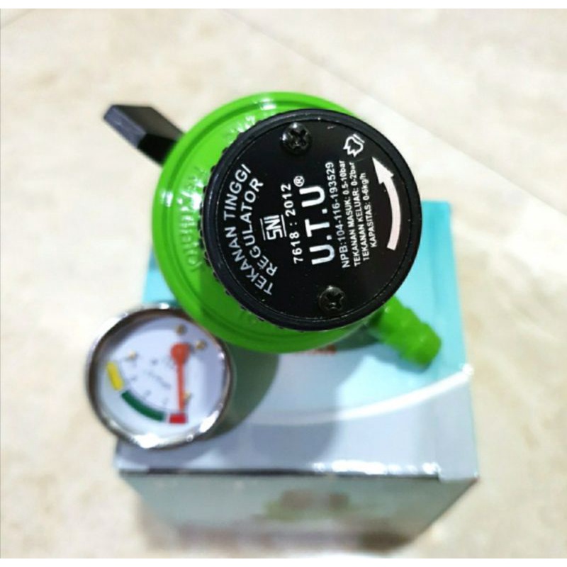 Jual regulator kompor tekanan tinggi/high presure merek UTU | Shopee ...
