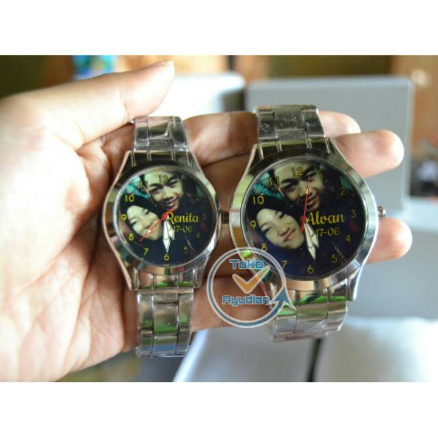 Jual Jam Tangan poto Foto unik kekinian custom Indonesia|Shopee Indonesia