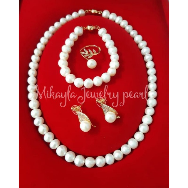 Jual perhiasan mutiara lombok|Set mutiara asli lombok|Set lengkap ...