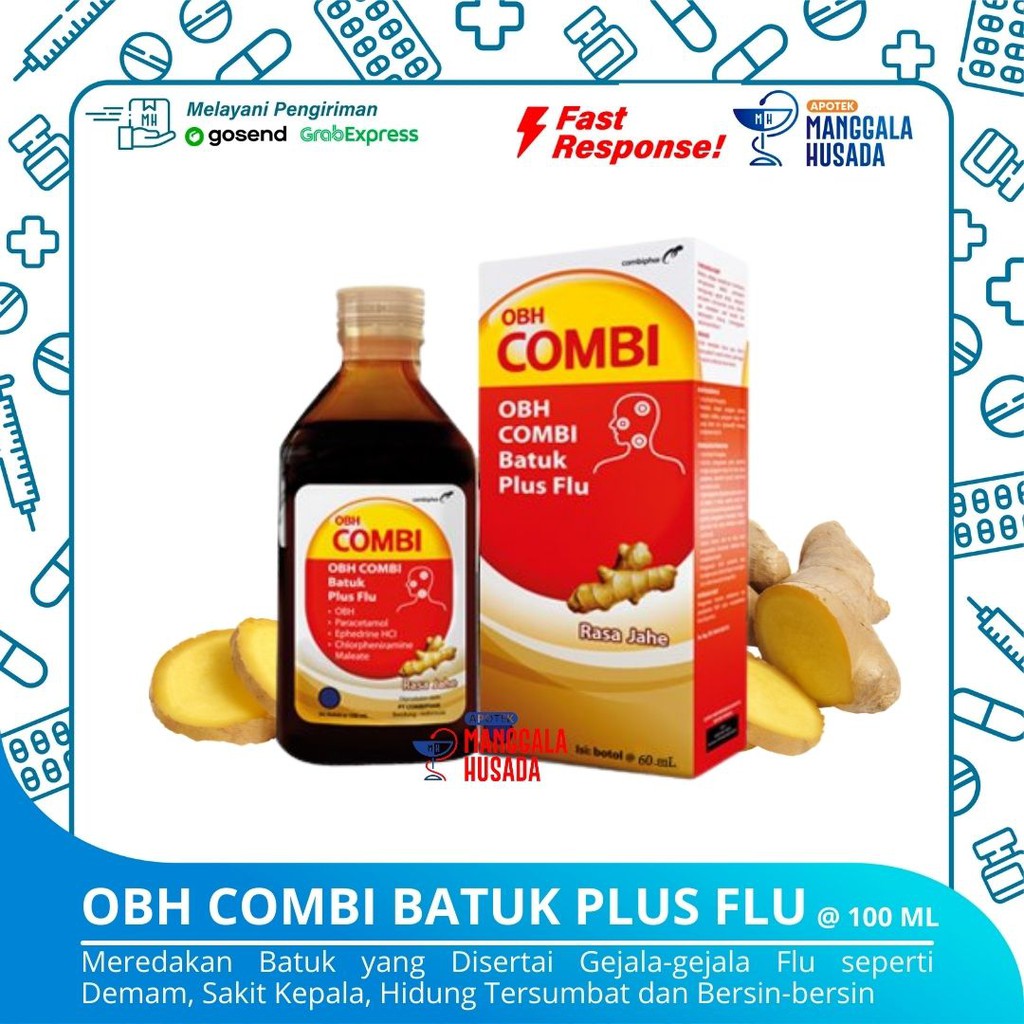 Jual OBH COMBI BATUK PLUS FLU RASA JAHE @ 100 ML | Shopee Indonesia