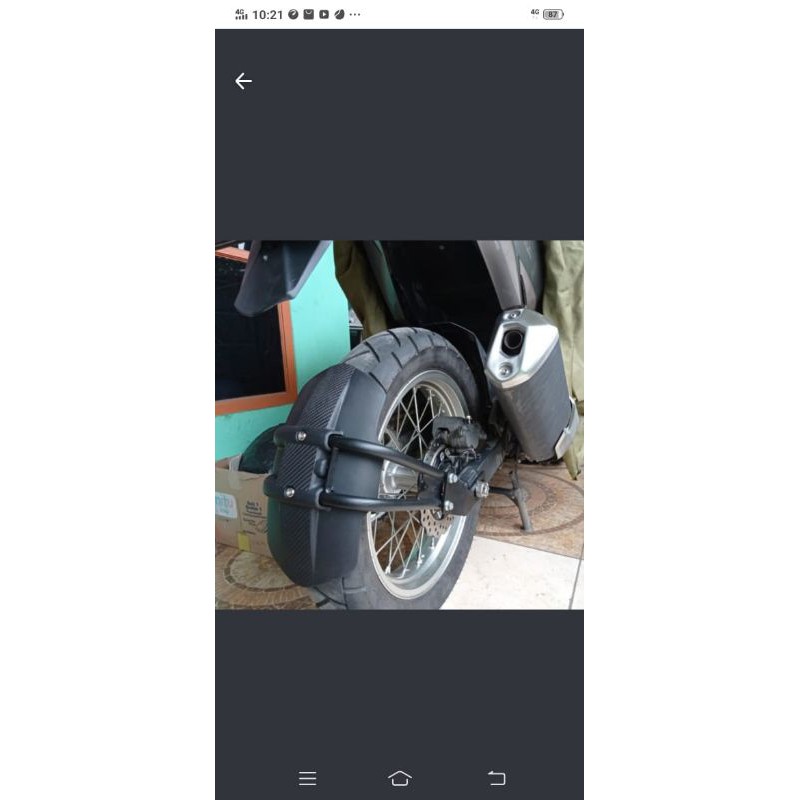 Mudguard motor universal penahan lumpur spakbor kolong motor universal ...