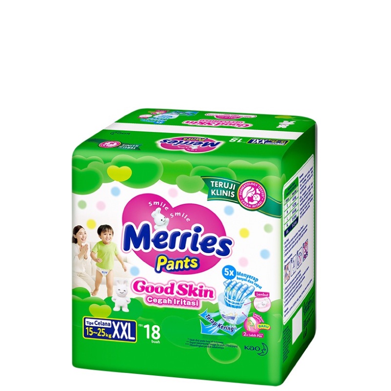 Jual Merries Pants Good Skin XXL 18 pcs | Shopee Indonesia