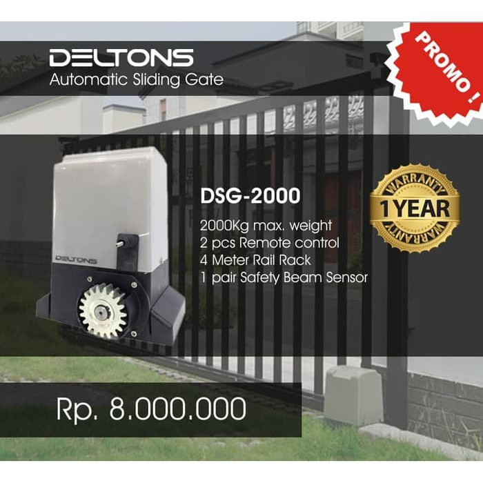 Jual Automatic Sliding Gate 2000Kg Mesin Otomatis Gerbang Pagar ...