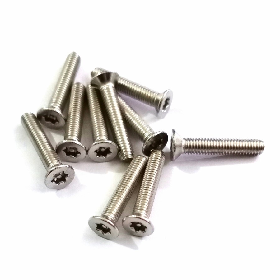 Jual BAUT BINTANG M4 x 12 SS 304 ANTI KARAT Baut 4 x 12 Kunci T 20 DRAT 4mm Baut Flat Verseng w ...