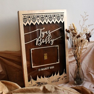 Jual FRAME MAHAR 20X30 / FRAME MAHAR KAYU / BINGKAI MAHAR RUSTIC ...