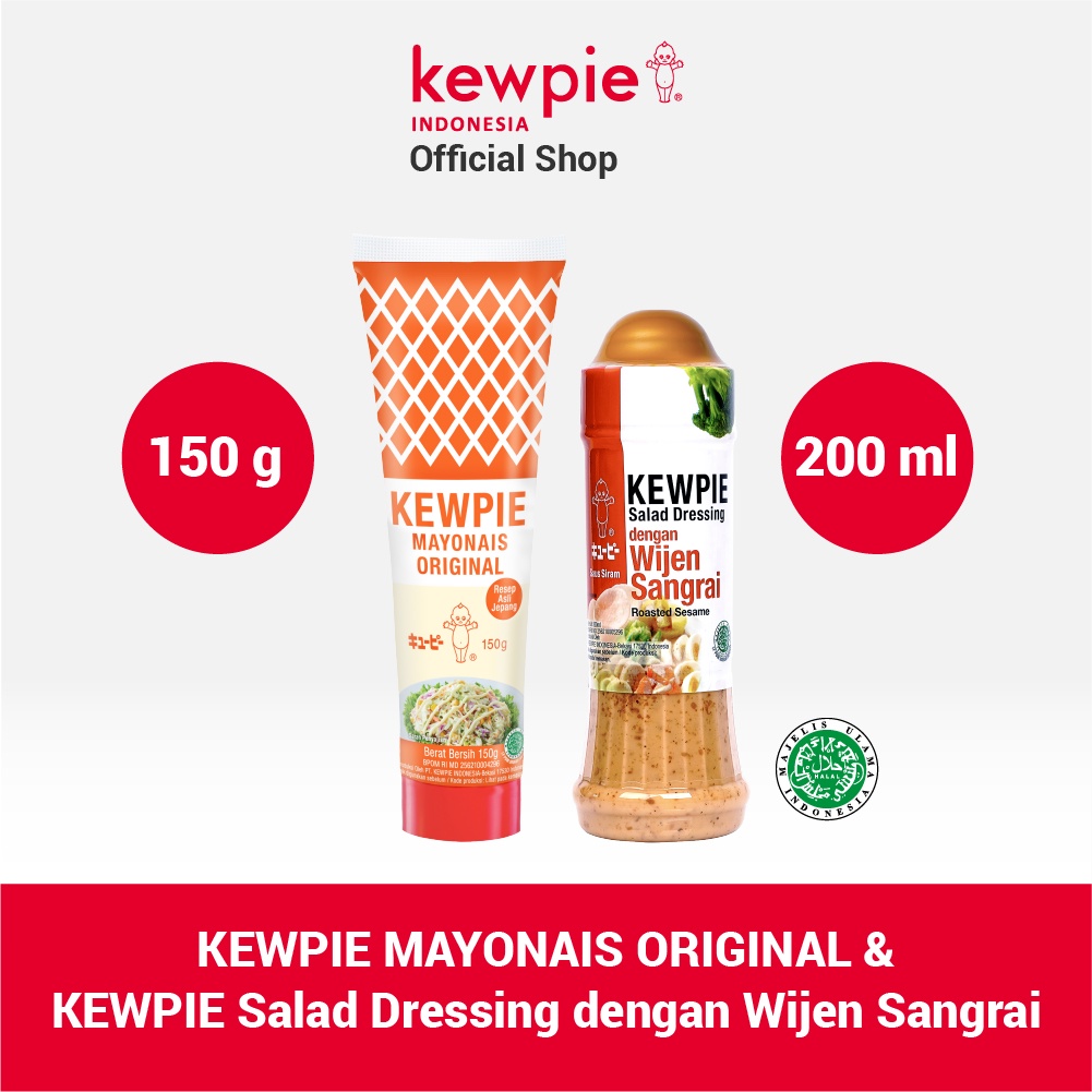Jual KEWPIE Bundling 1 (KEWPIE Salad Dressing Dengan Wijen Sangrai 200 ml & KEWPIE MAYONAIS ...