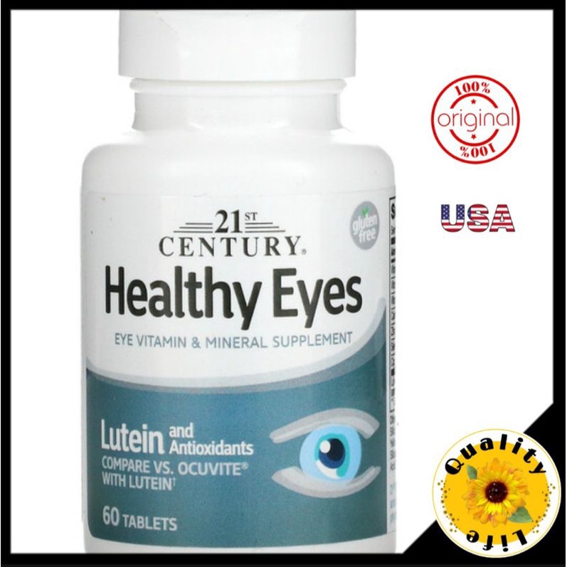 Jual 21st Century Healthy Eyes, Lutein and Antioxidants isi 60 tablets ...