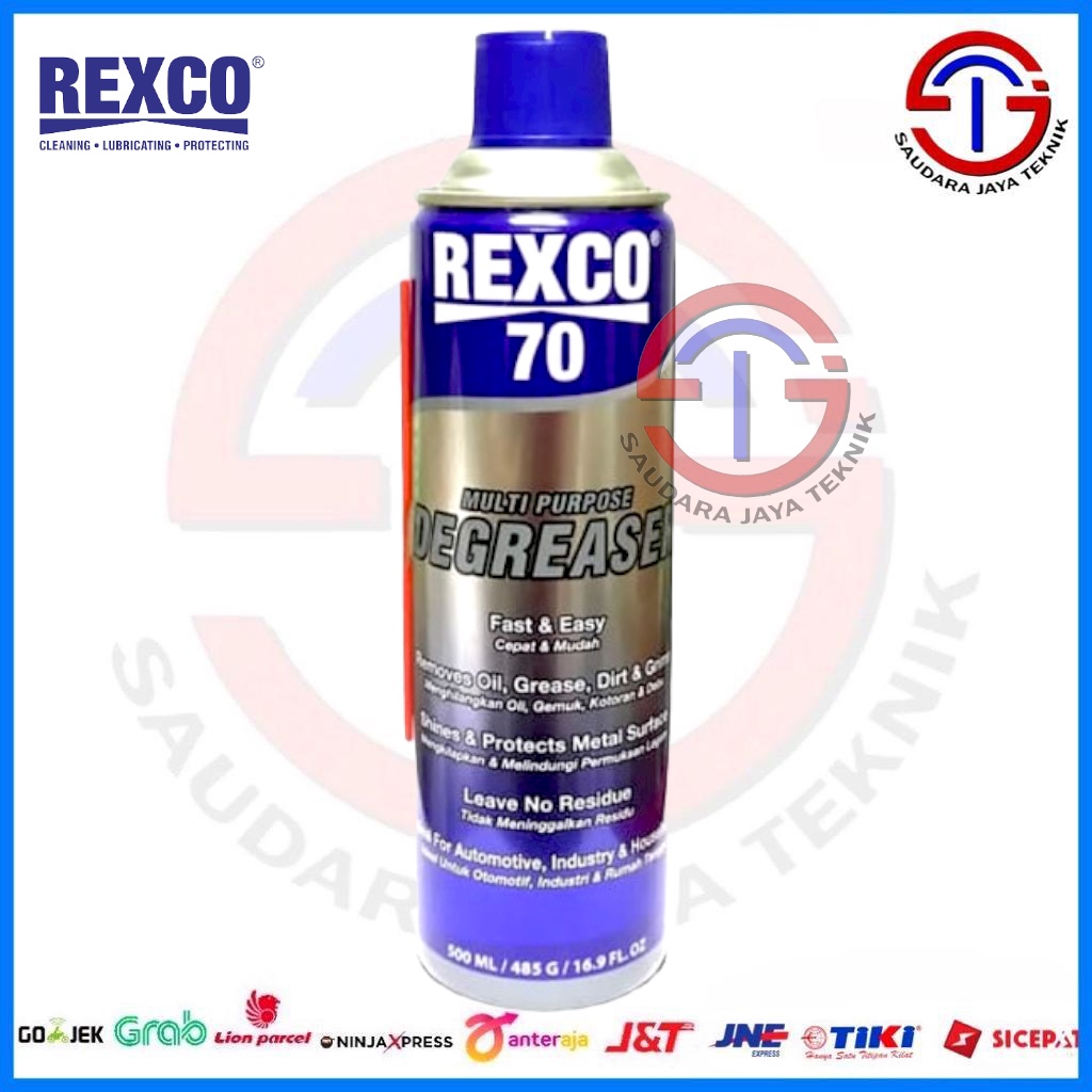 Jual REXCO 70 Multi Purpose Degreaser / Pelumas Gemuk 500ml | Shopee ...