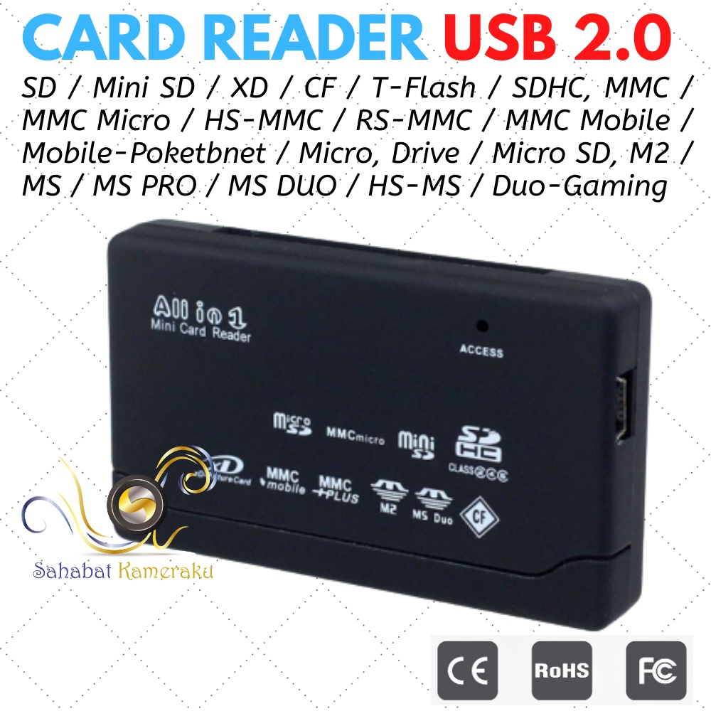 Jual Card Reader SD / Mini SD / XD / CF / T-Flash / SDHC, MMC / MMC ...