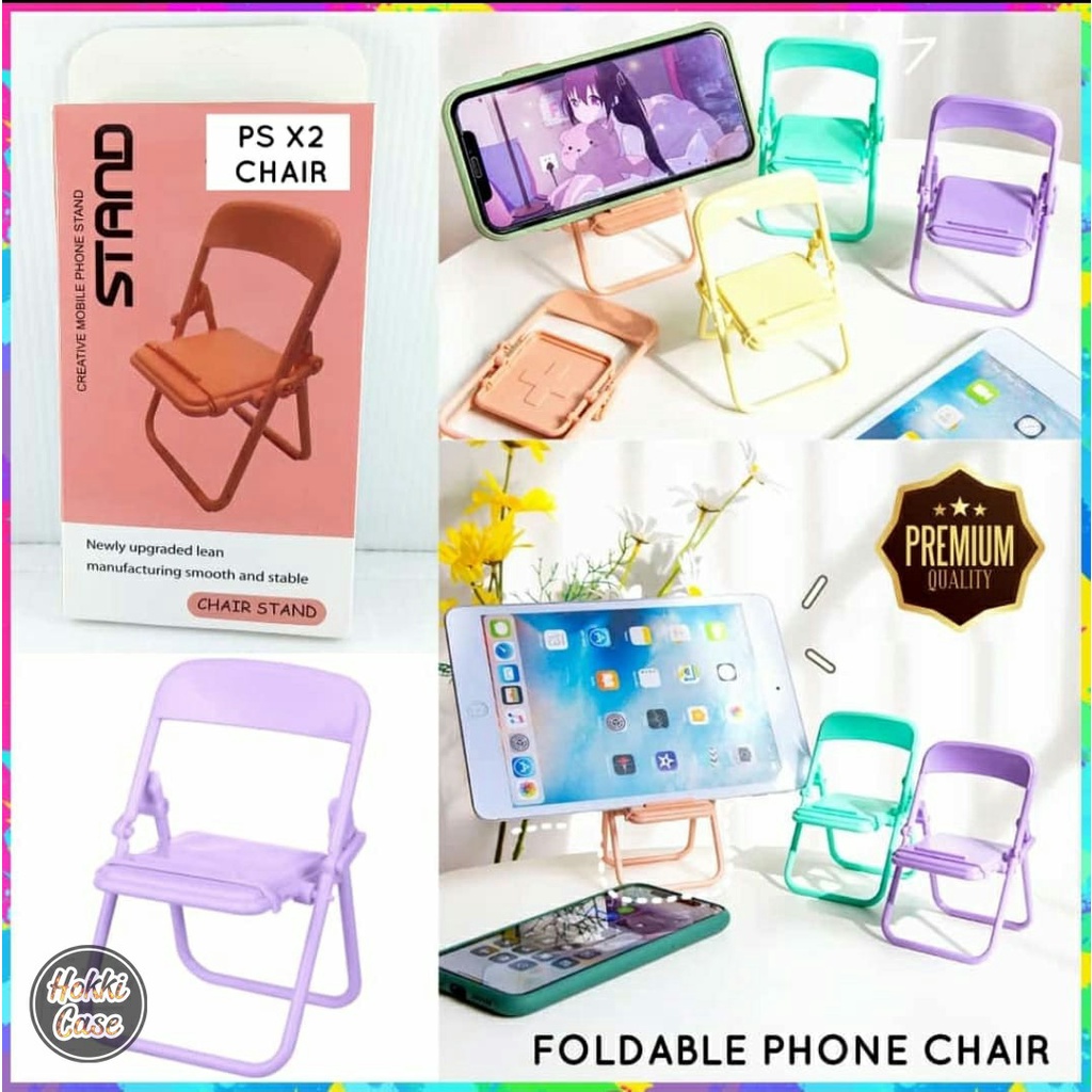 Jual Phone Holder Stand Handphone Penyangga model kursi standing bisa ...