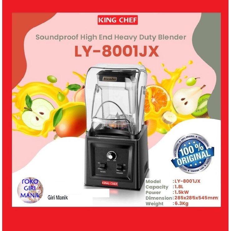 Jual BLENDER HEAVY DUTY LY-8001-JX SOUNDPROOF HIGH-END KING CHEF | Shopee Indonesia