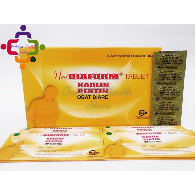Jual Original Neo Diaform Tablet / Obat Diare / Saluran Pencernaan ...