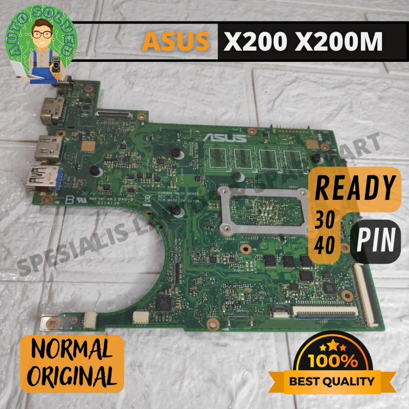 Jual Mainboard Motherboard Asus X200 X200m X200ma 40pin 30pin Mobo ...