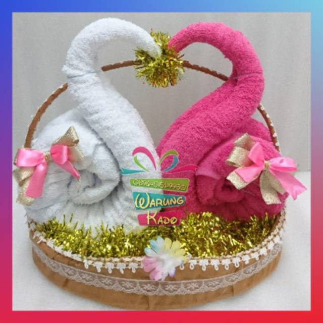 Jual Hantaran seserahan pernikahan parcel handuk couple love variasi ...