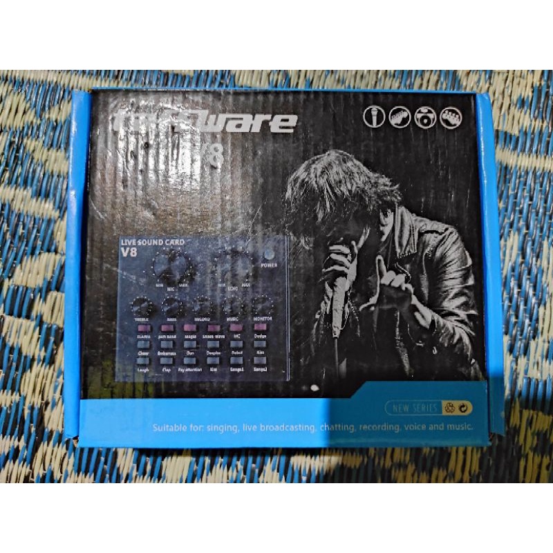 Jual SOUNDCARD V8 Original taffware audio external live broadcast murah ...