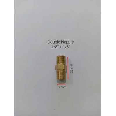 Double Nepple 9 Mm 1/8 x 1/8" | Shopee Indonesia