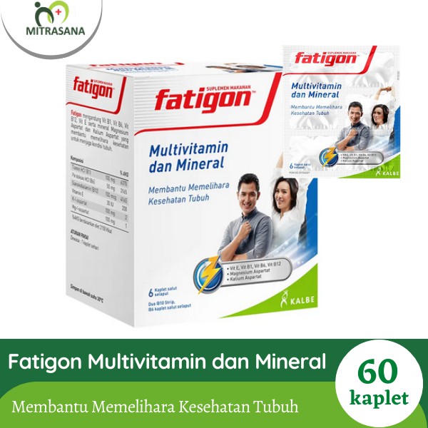 Jual Fatigon Multivitamin 6 Kaplet 10 Strip Indonesia|Shopee Indonesia
