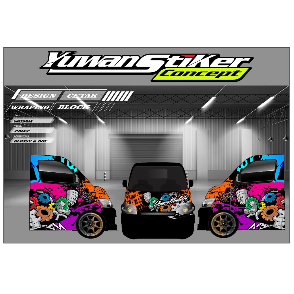 Jual DECAL CABIN GRAN MAX CUSTOM Indonesia|Shopee Indonesia