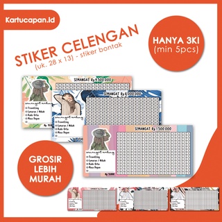 Jual STIKER CELENGAN TARGET / STIKER TABUNGAN TARGET / STIKER | Shopee ...