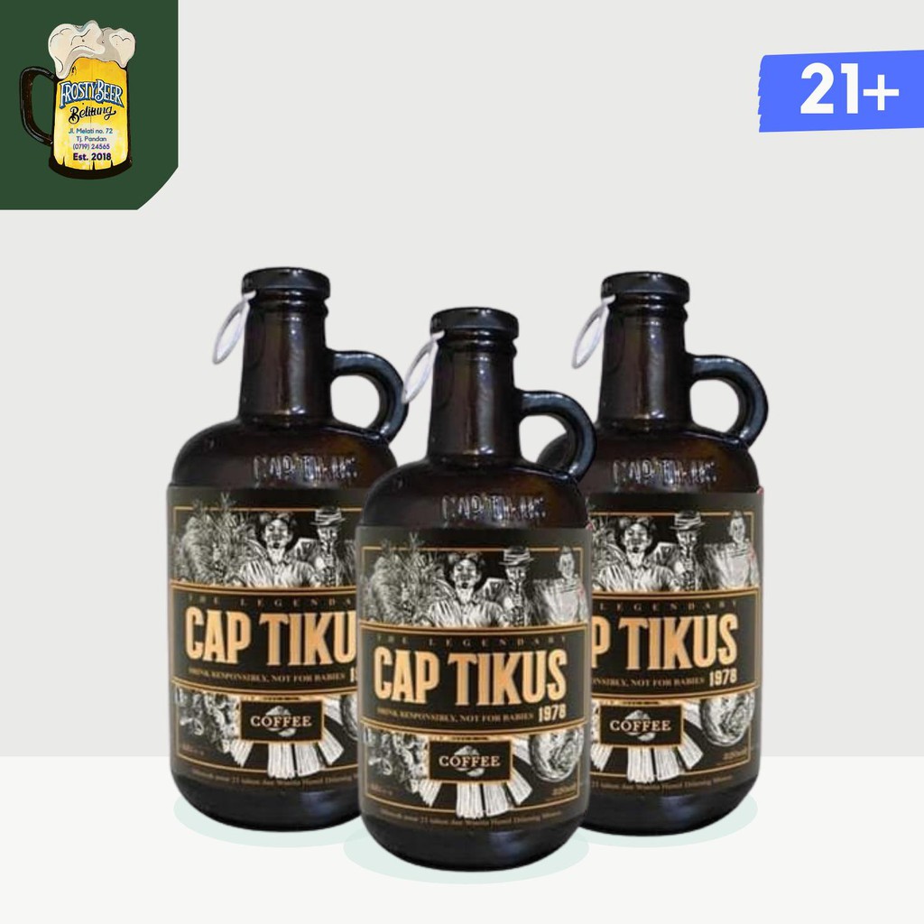 Jual Arak Cap Tikus Coffee Kopi Kawanua 43% 320 ml - Air Nira Aren ...