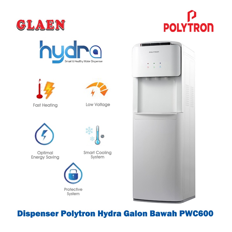 Jual Dispenser Polytron Galon Bawah PWC-600 | Water Dispenser Polytron ...