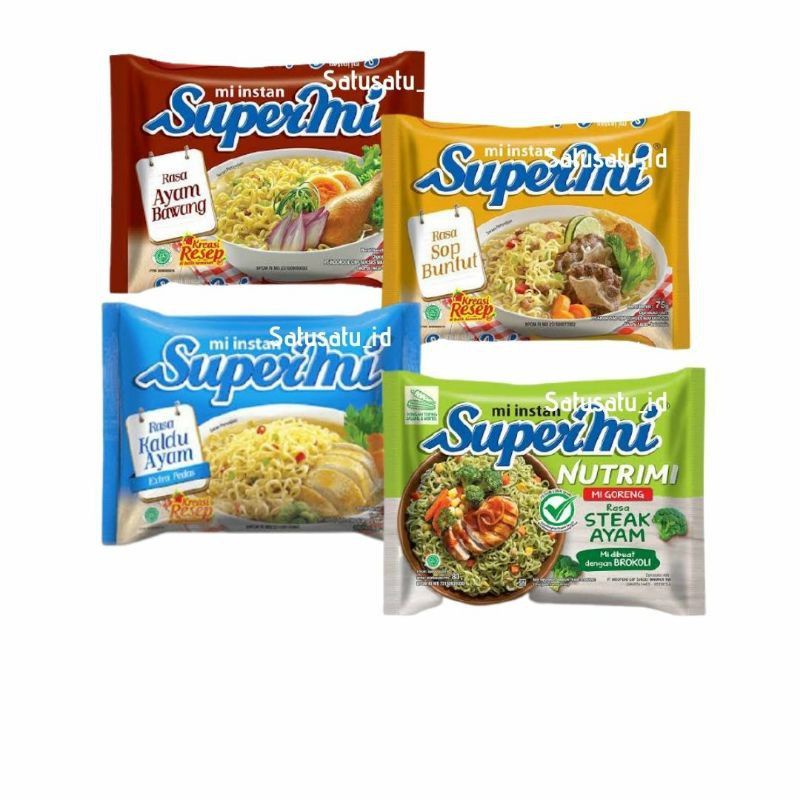 Jual SUPERMI all varian 75gram Termurah | Shopee Indonesia