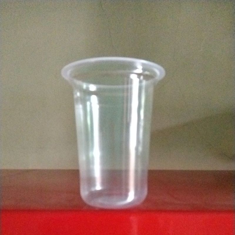 Jual gelas cup/gelas plastik uk 14oz oval merek starindo 8gram isi 50 ...