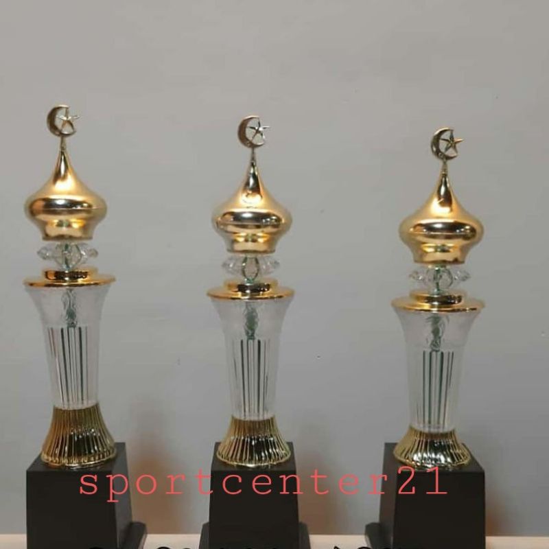Jual PIALA SET DENGAN JUARA 1-2-3/SATUAN TROPHY IMPORT QUBAH MASJID ...