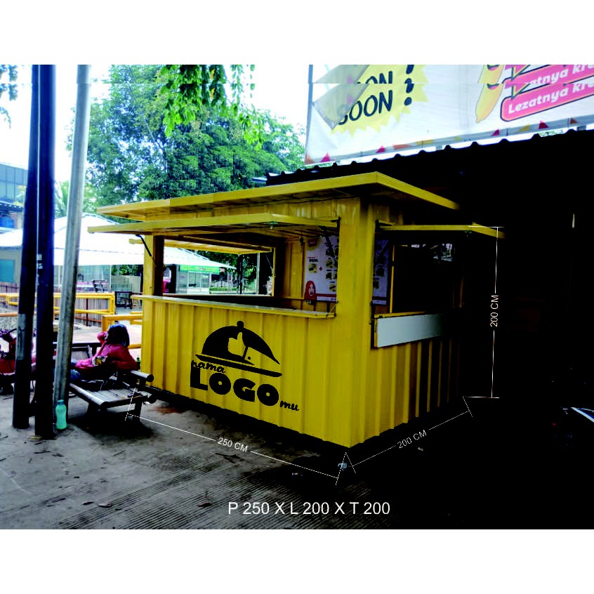 Booth Semi Kontainer Ukuran 250x200x200 2Pcs | Shopee Indonesia