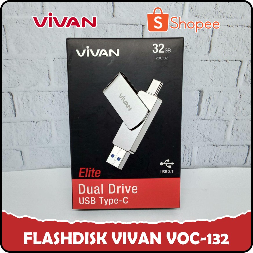 Jual 41260 | FD-Vivan VOC132 32GB | Flash Disk Vivan 32GB VOC132 Dual ...