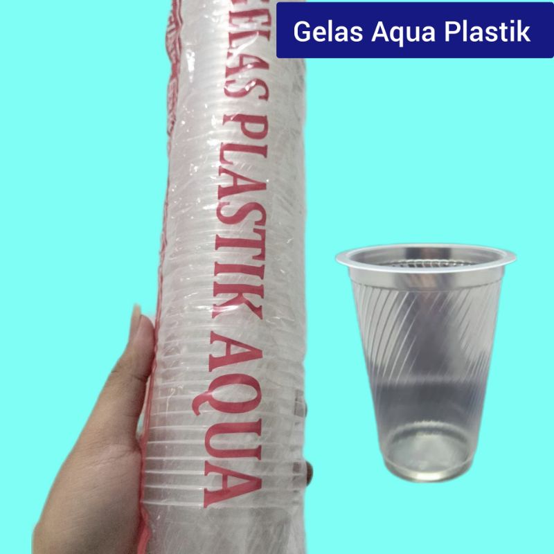 Jual Cup Aqua Plastik, Gelas Plastik Aqua Merk 118 (220ML) | Shopee Indonesia
