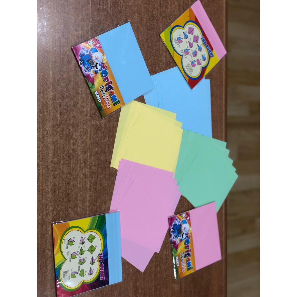 (5 pak) kertas origami 14 x 14 | pgmall