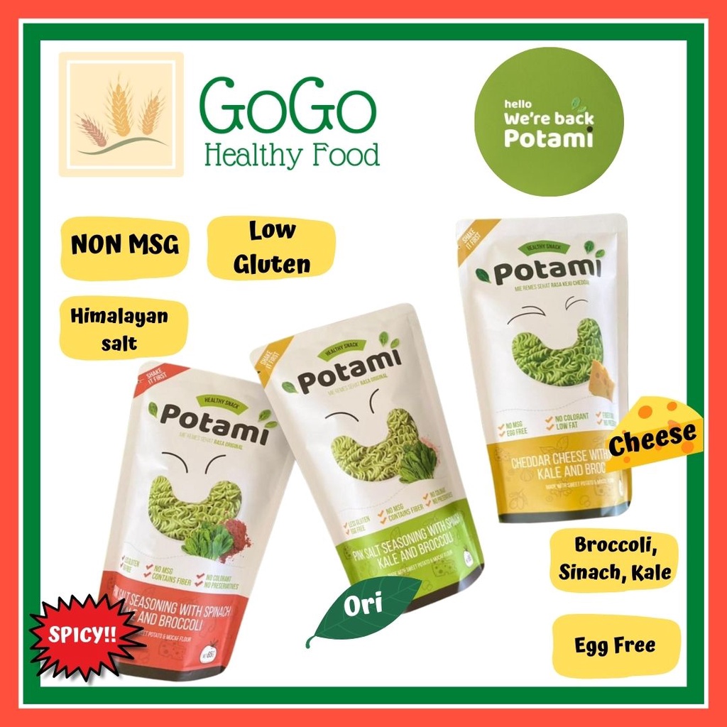 Jual POTAMI Mie Remes Sayur Non MSG Cemilan Snack Anak Sehat Diet ...