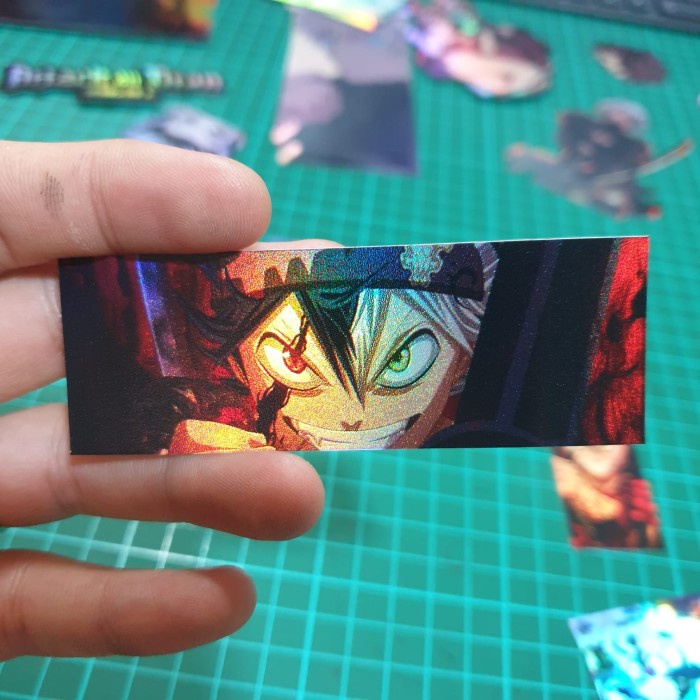Jual Sticker Hologram Anime Slap - PSH993 - Black Clover - Asta ...