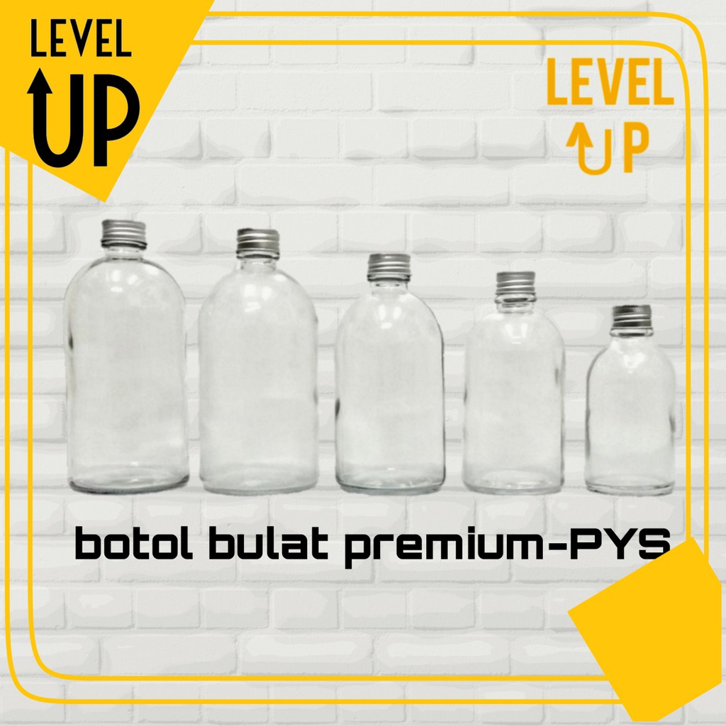 Jual BOTOL KACA POLOS - BULAT / BOTOL KOPI / BOTOL AIR | Shopee Indonesia