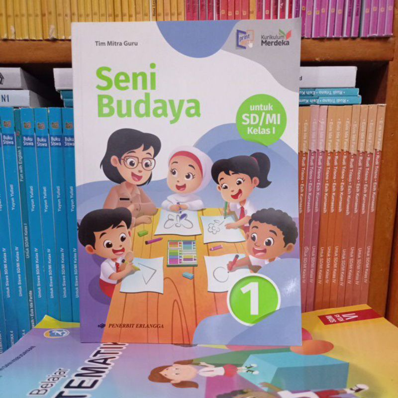 Jual buku paket seni budaya kelas 1 SD/MI kurikulum merdeka penerbit Erlangga | Shopee Indonesia