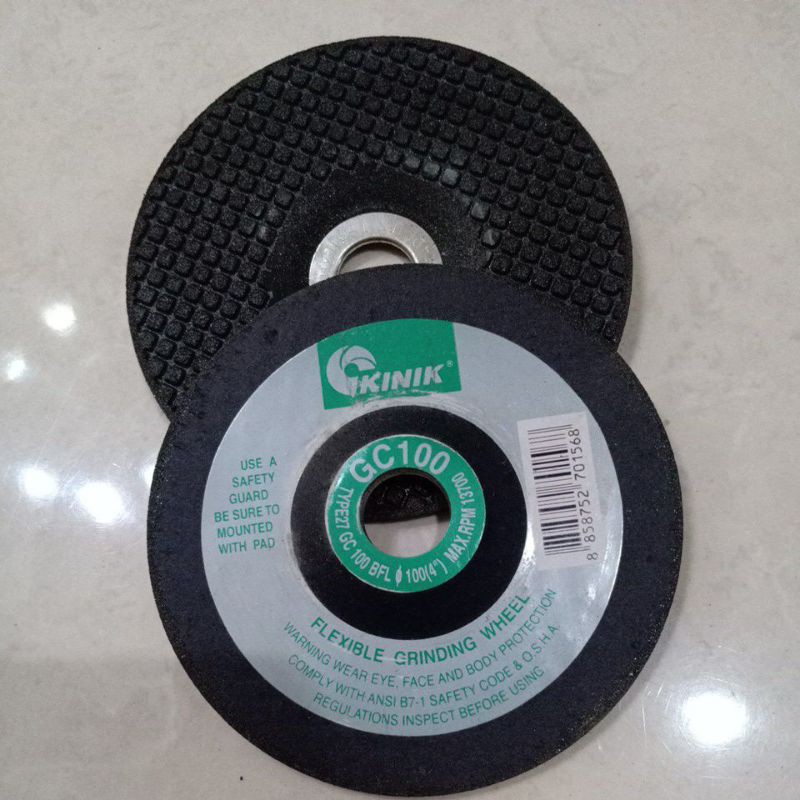 Jual BATU GERINDA FLEXIBEL KINIK 4IN GC#100 | Shopee Indonesia