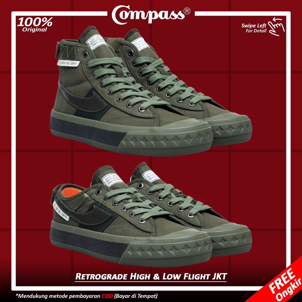 Jual Sepatu Compass Retrograde Hi & Low Flight JKT Jacket - Seasonal ...